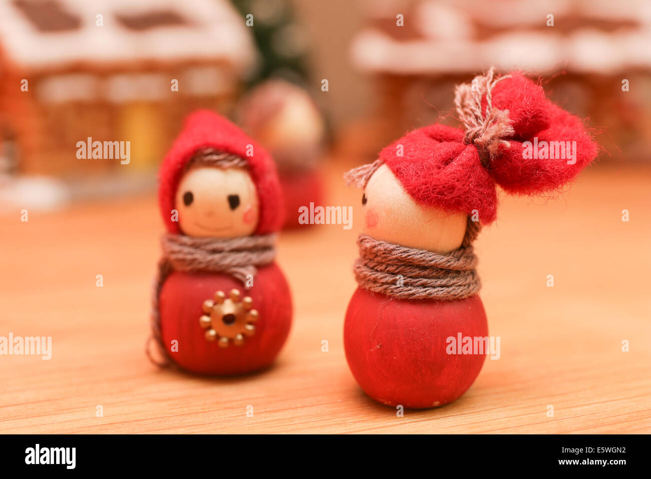 Small Christmas figurine Stock Photo - Alamy
