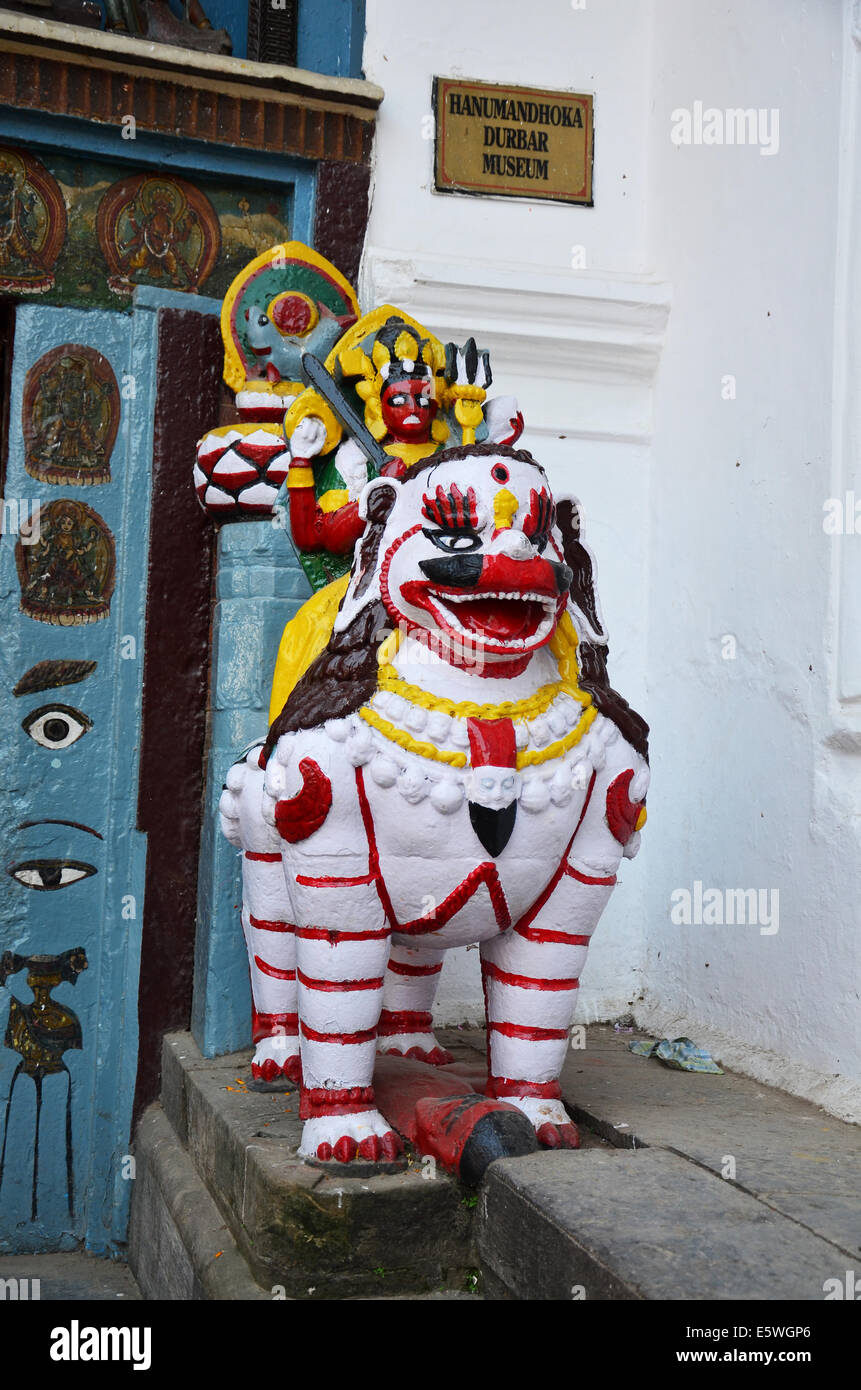 Stone Statue at Hanuman Dhoka is a complex of structures with the Royal ...