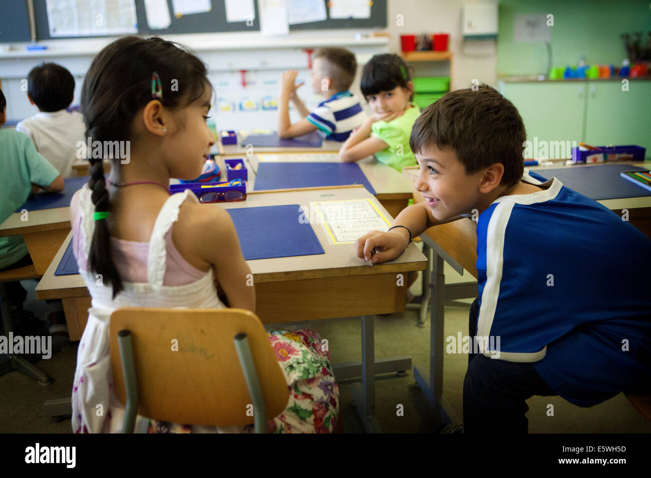 Distracted child school hi-res stock photography and images - Alamy