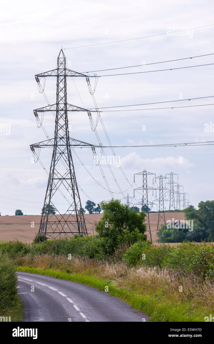 Electical Pylons going across the landscape near Kettering ...
