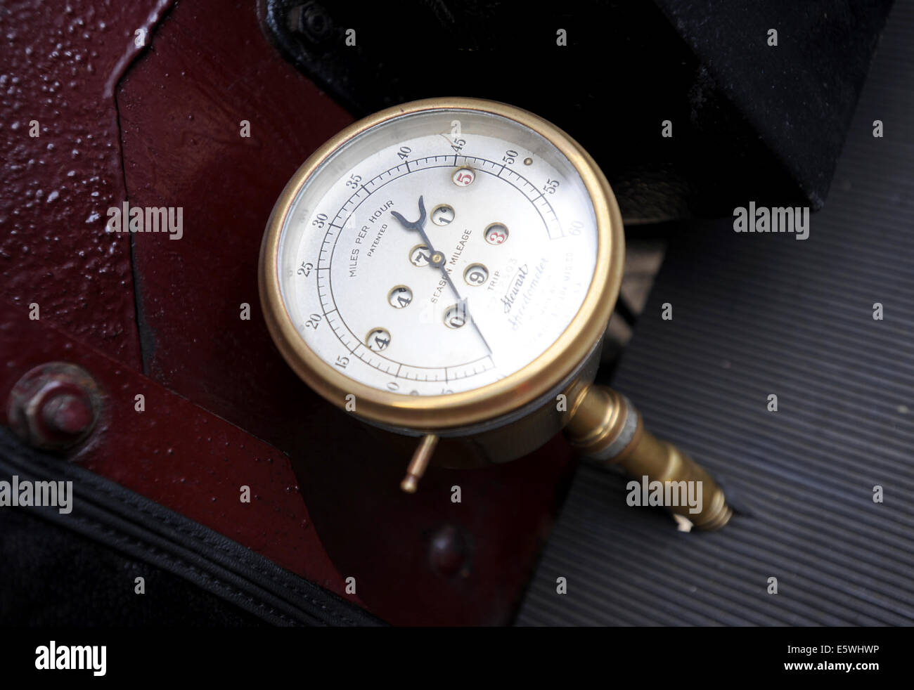 Ford Model T vintage car speedo on the floor, early motoring Stock ...