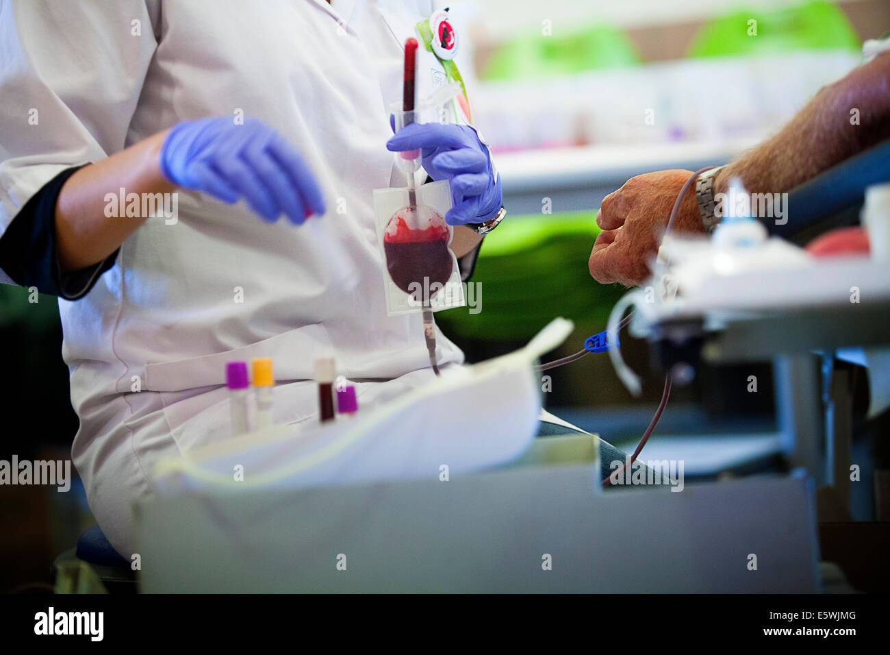 Blood donation staff hi-res stock photography and images - Alamy