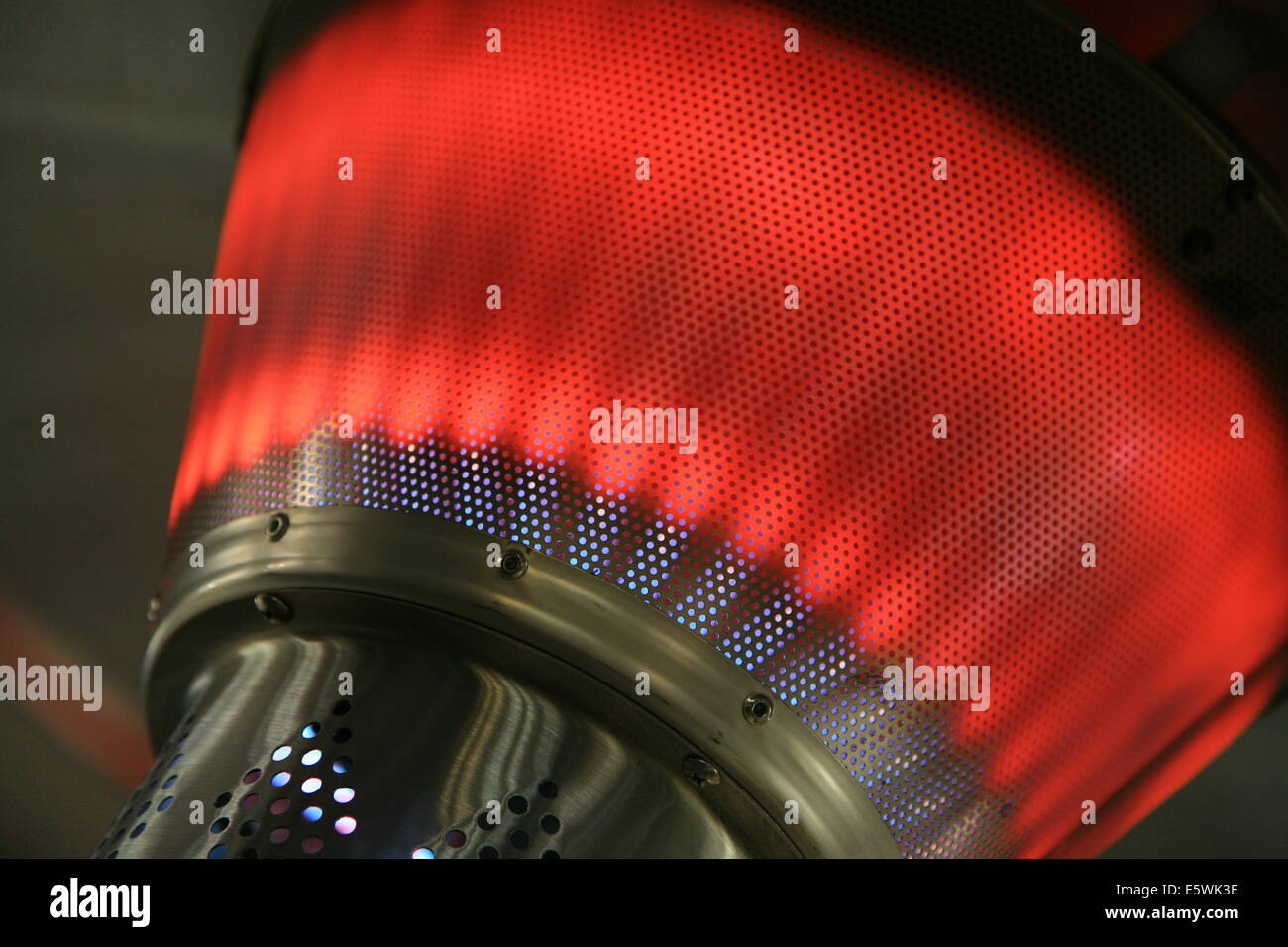 Detail of Domestic patio heater using gas LPG or natural gas in ...