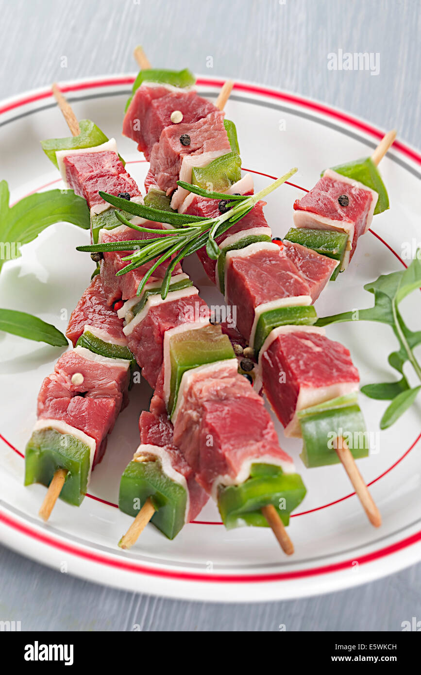 Meat brochette hi-res stock photography and images - Alamy