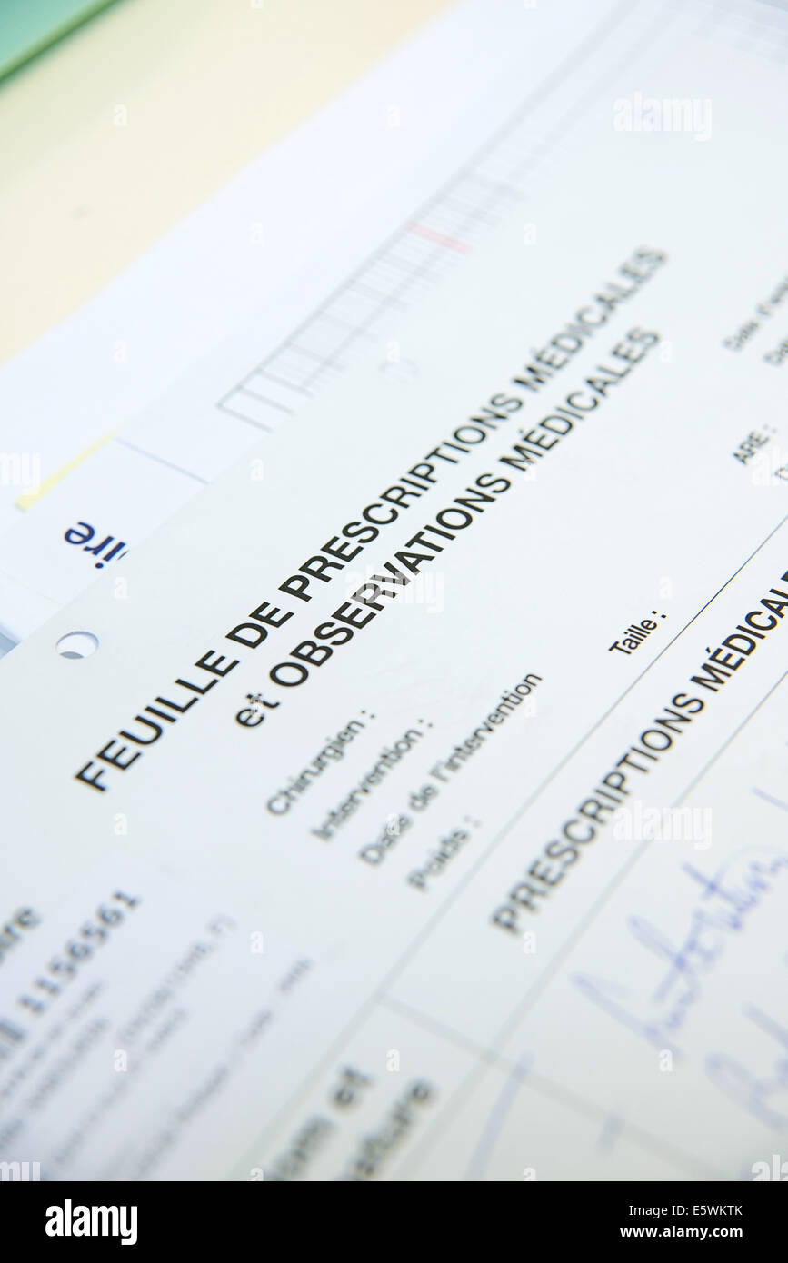 Medical record hi-res stock photography and images - Alamy