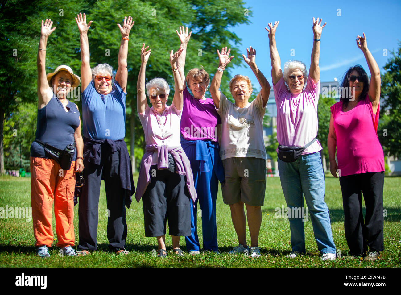 Elderly person practising a sport Stock Photo - Alamy