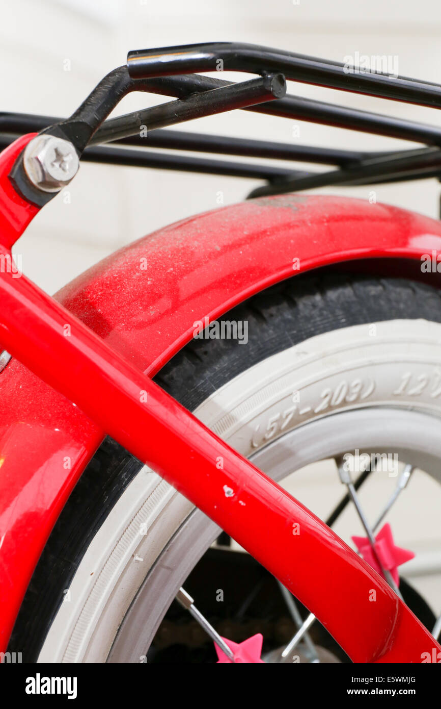 Small red bicycle Stock Photo - Alamy