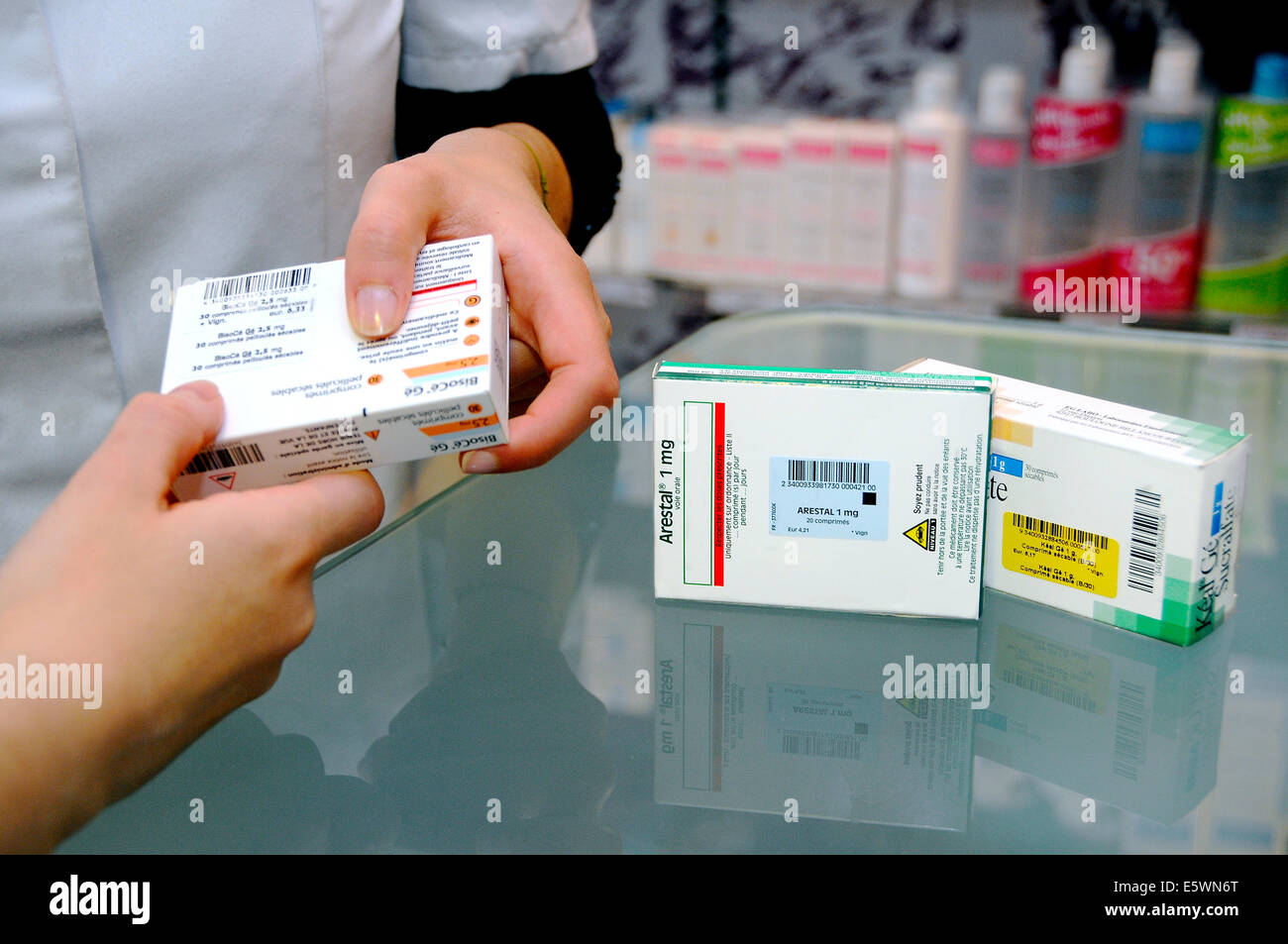 Interior of a chemist's shop Stock Photo - Alamy