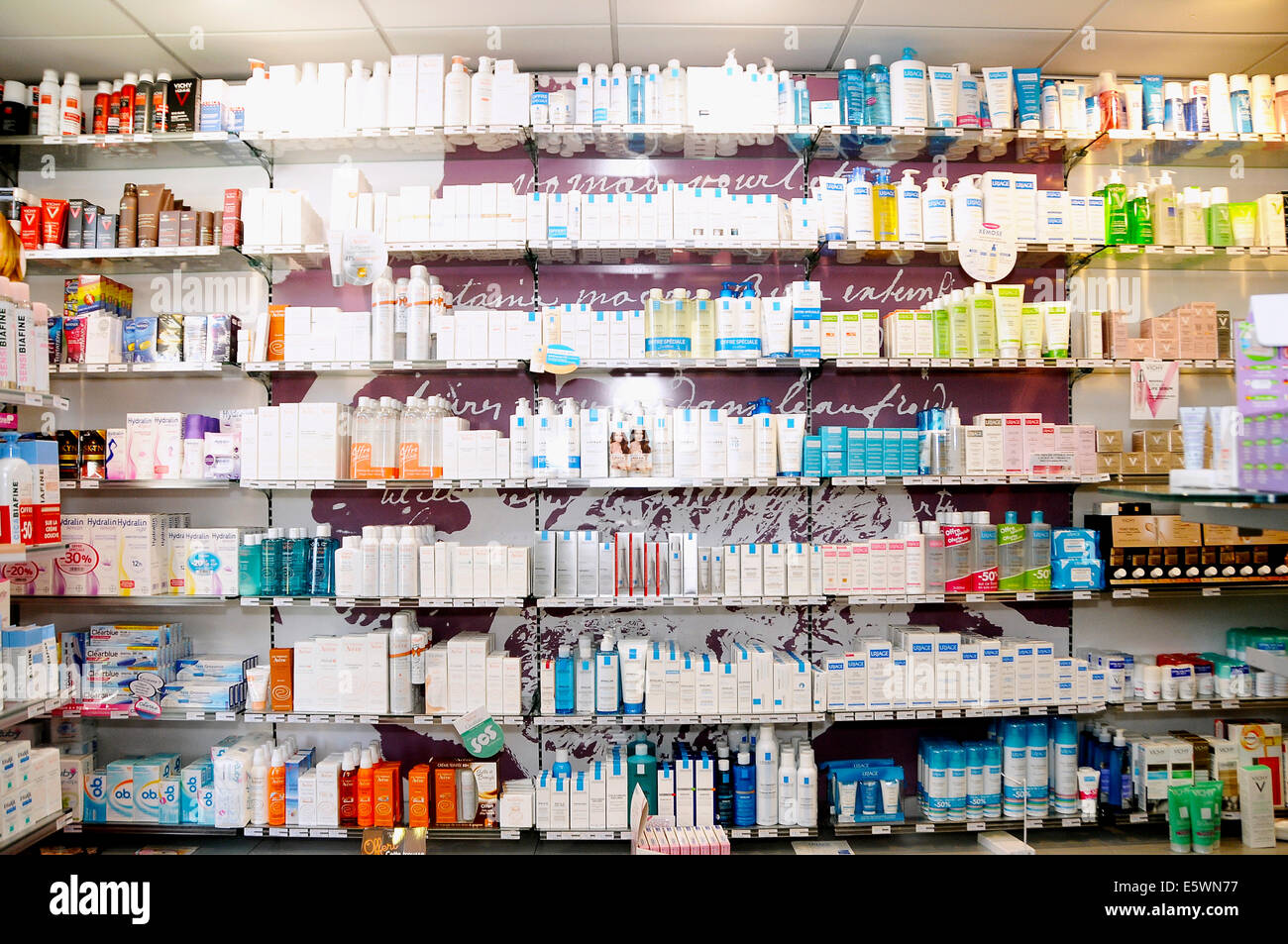 Interior of a chemist's shop Stock Photo - Alamy