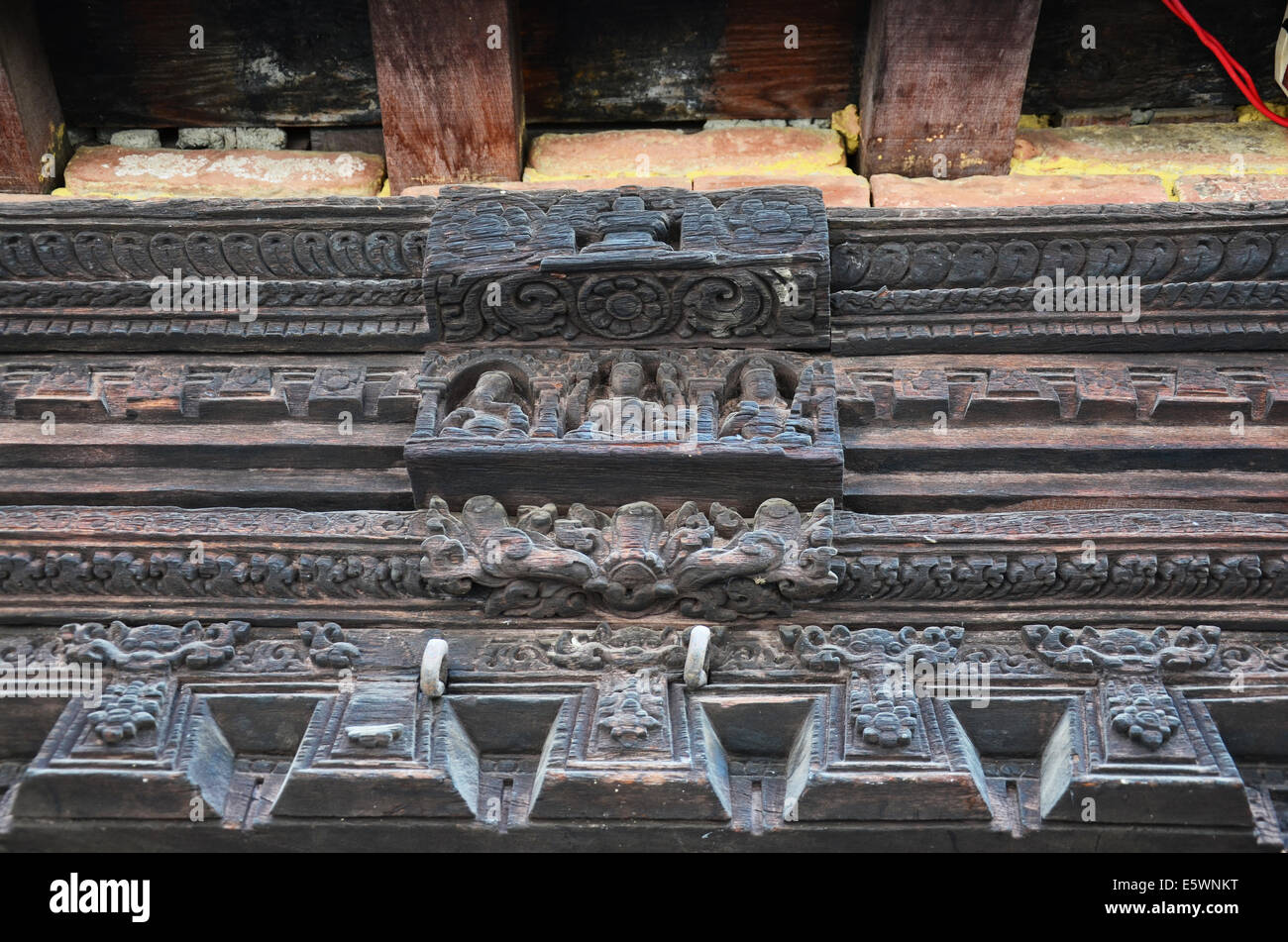 Carving of Hanuman Dhoka is a complex of structures with the Royal ...