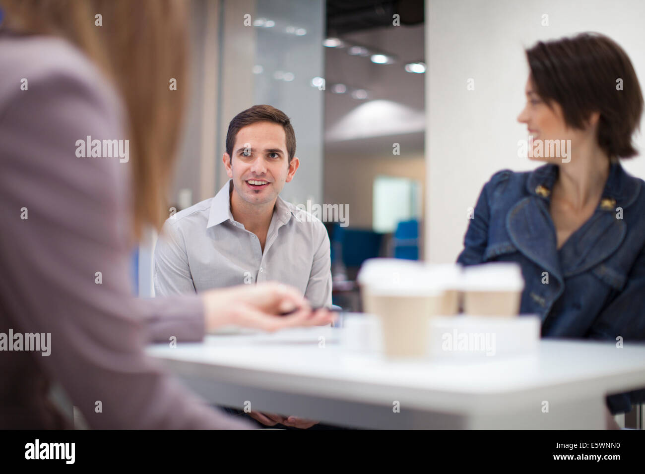 Office colleagues taking a break Stock Photo - Alamy