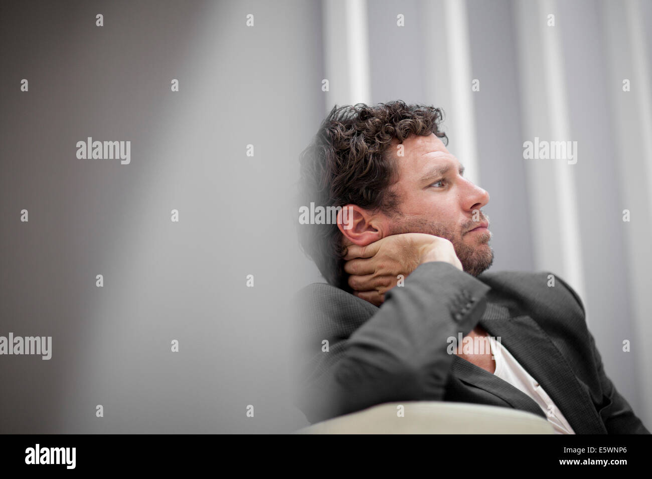 Leaning on elbow hi-res stock photography and images - Alamy