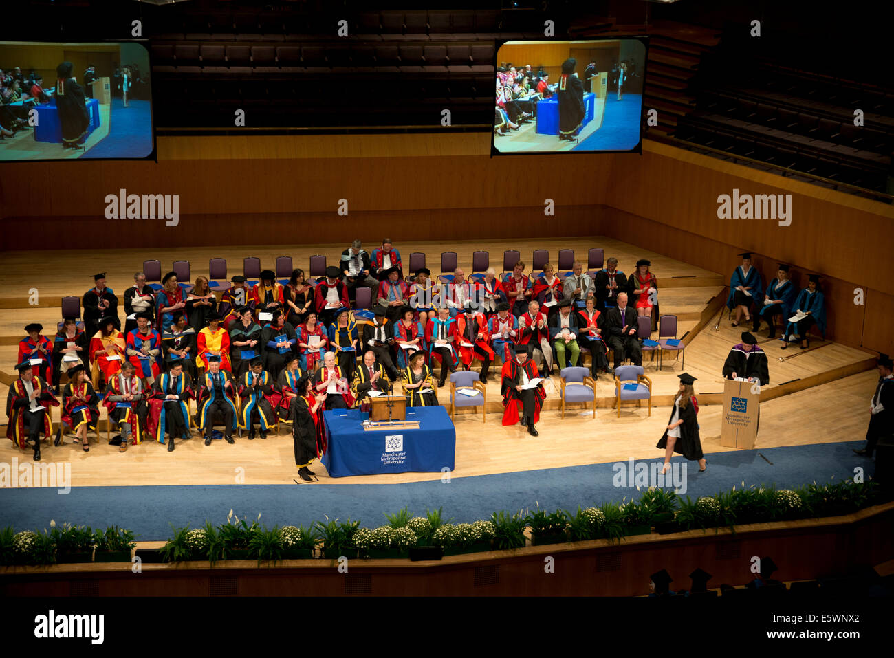 Graduation ceremony for Manchester Metropolitan University, Manchester ...