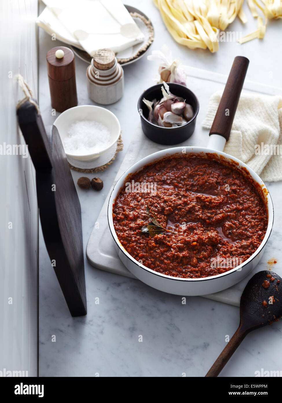 Bolognese ragu in pot Stock Photo - Alamy
