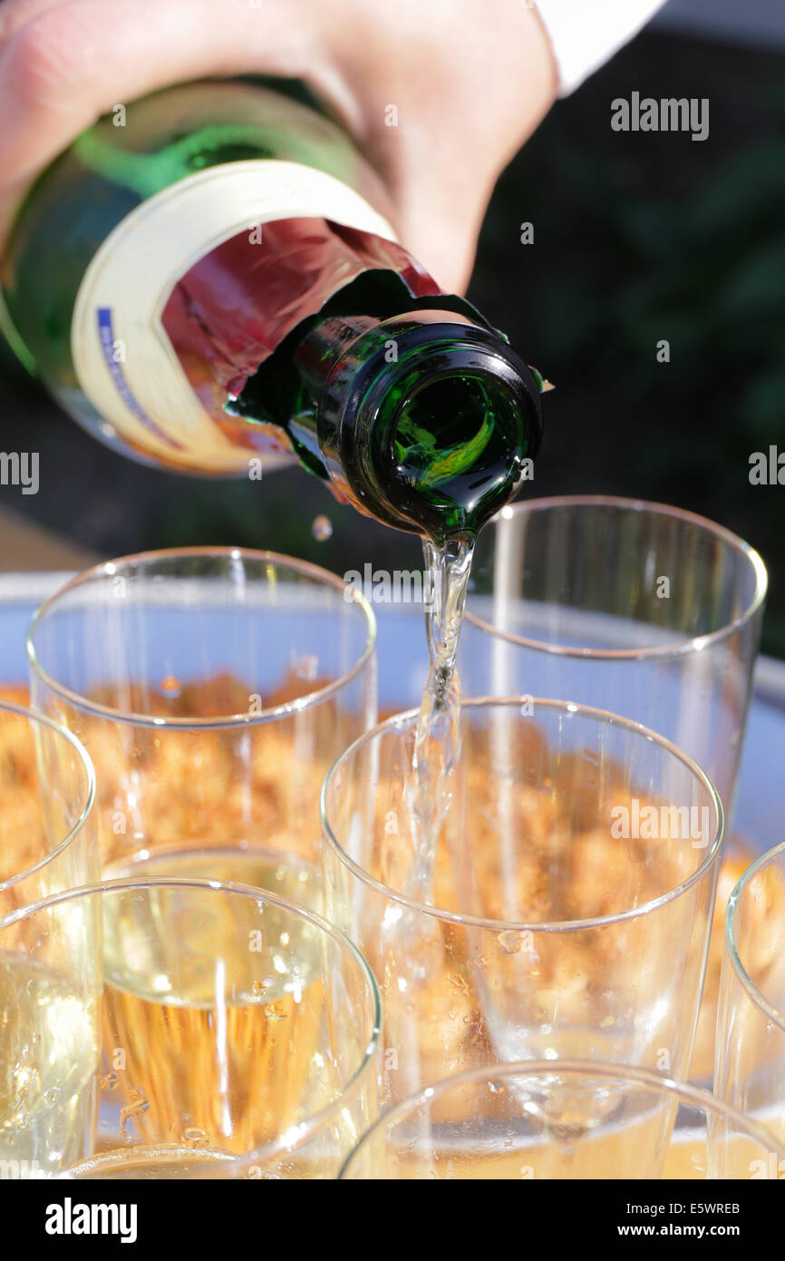 Butler champagne hi-res stock photography and images - Alamy