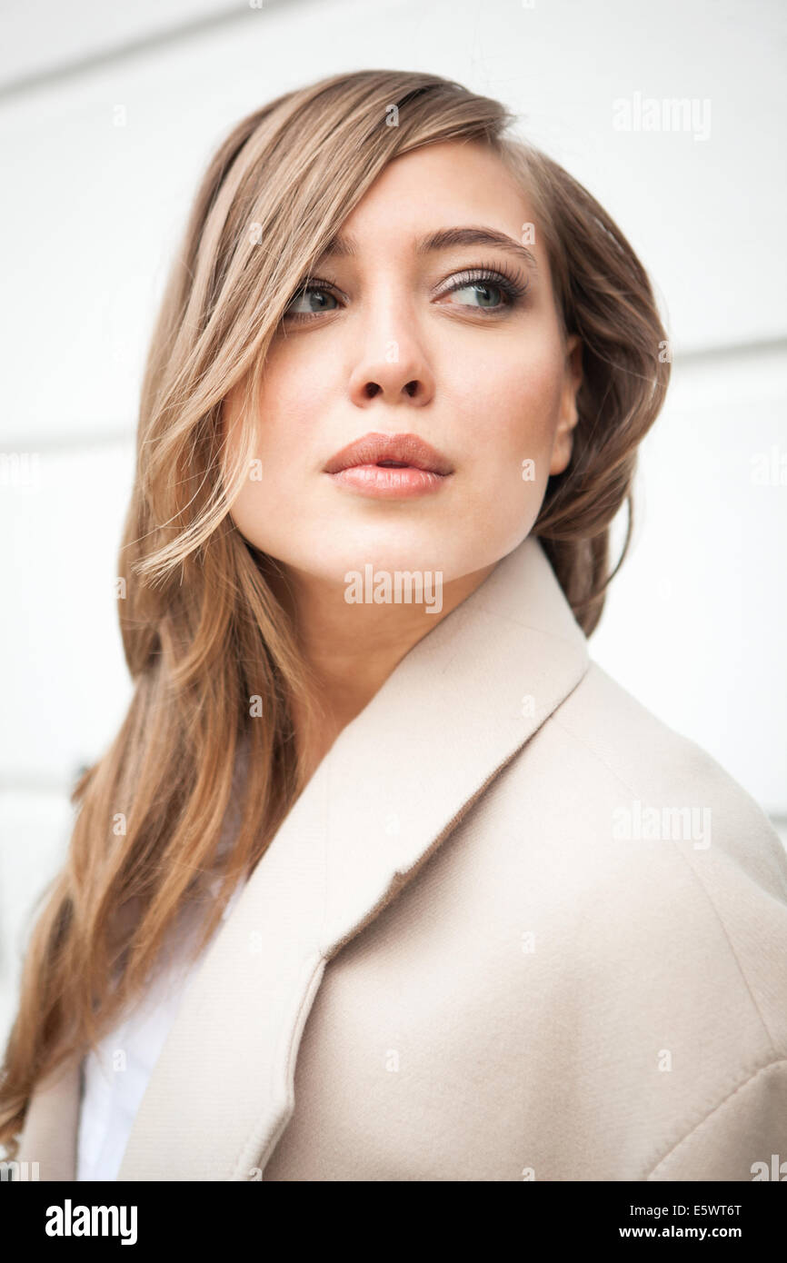 Woman looking into distance Stock Photo - Alamy Woman looking into distance Stock Photo - Alamy