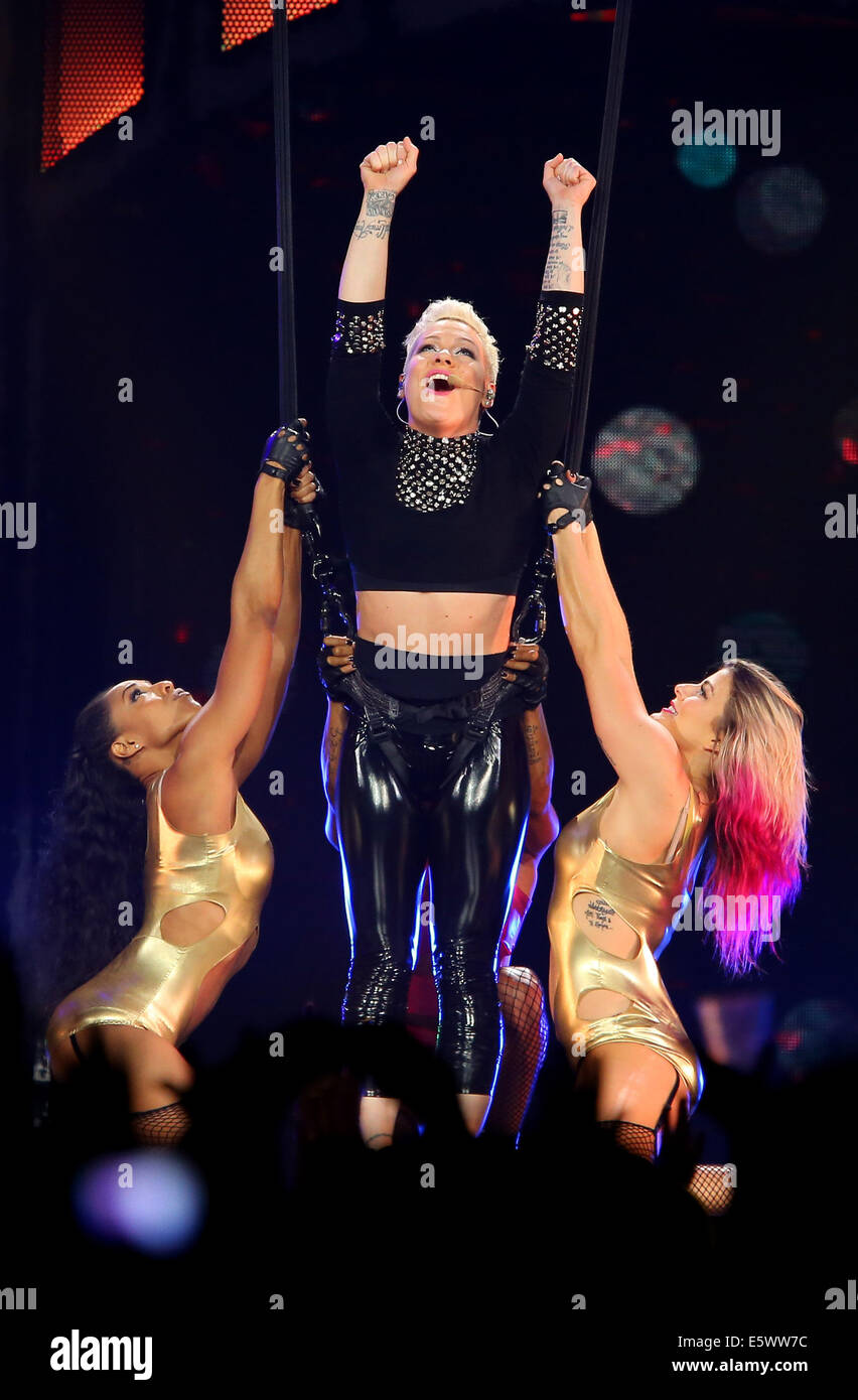 Pink Performs at MGM Grand Garden Arena Las Vegas Featuring: Pink Where ...