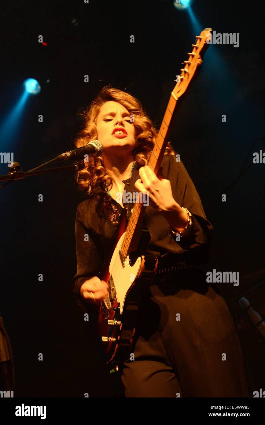 English singer-songwriter Anna Calvi performs at Vicar Street ...