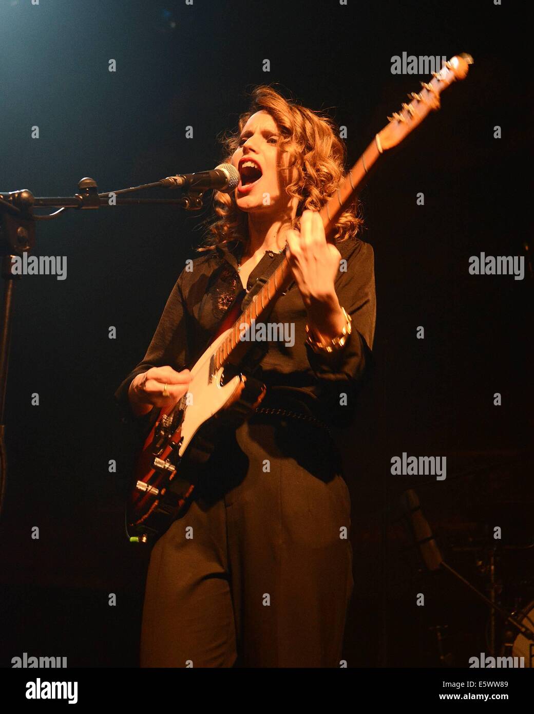 English singer-songwriter Anna Calvi performs at Vicar Street ...