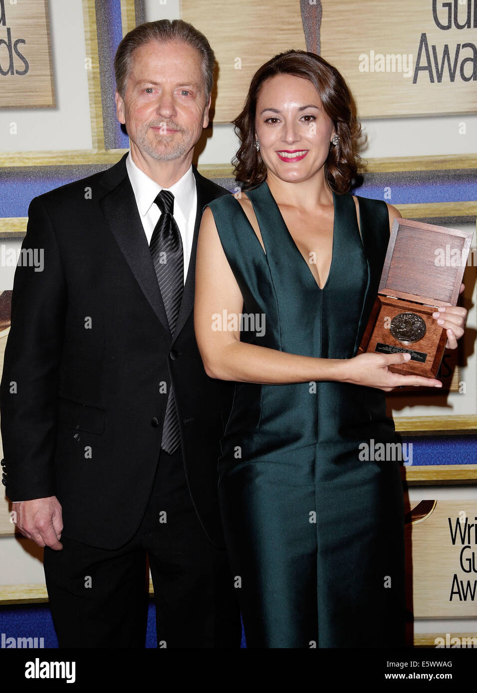 WGA winners pose at 2014 Writers Guild Awards Press room at JW Marriott ...