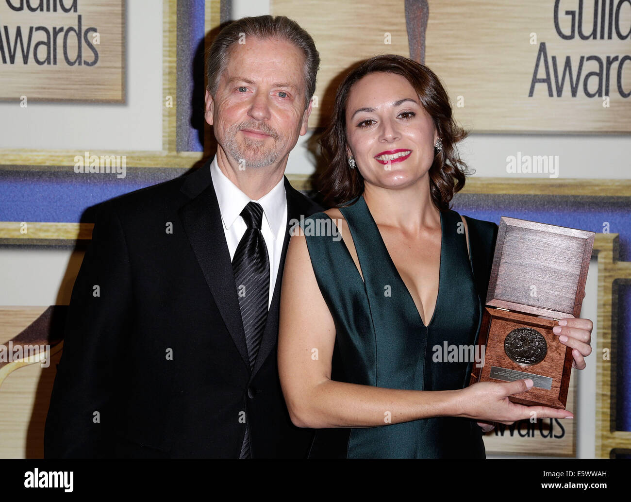 WGA winners pose at 2014 Writers Guild Awards Press room at JW Marriott ...