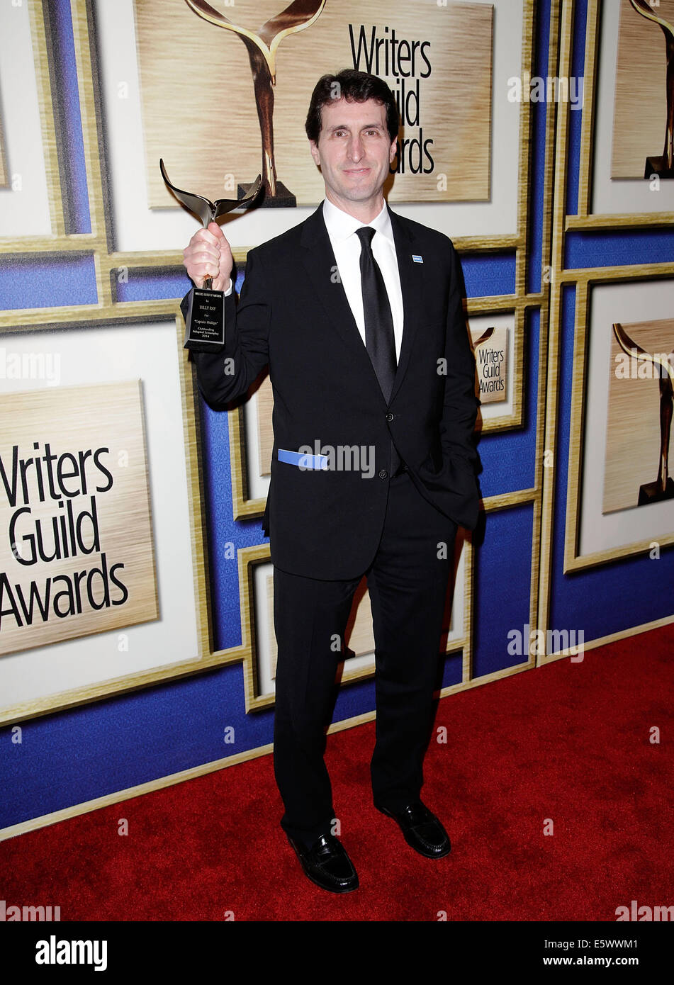 WGA winners pose at 2014 Writers Guild Awards Press room at JW Marriott ...
