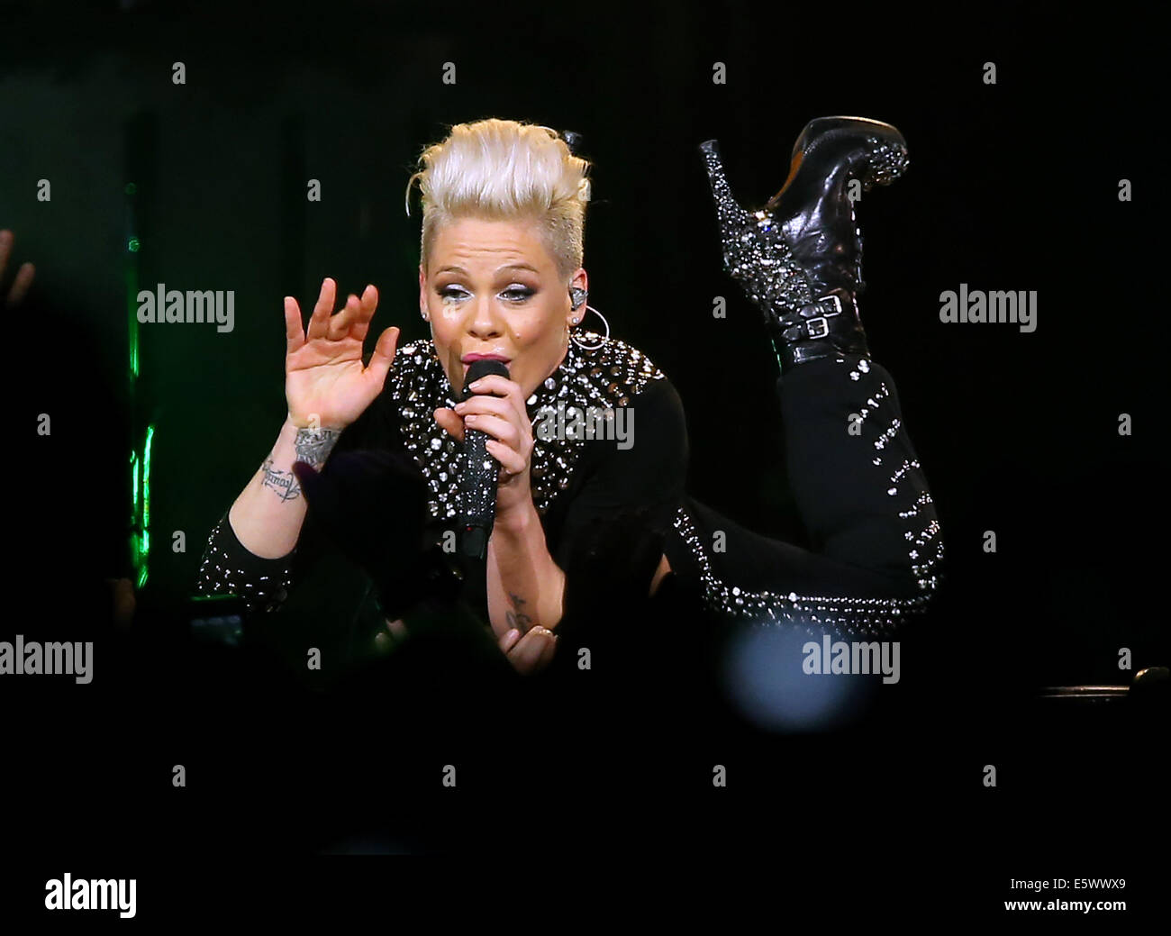 Pink Performs at MGM Grand Garden Arena Las Vegas Featuring: Pink Where ...