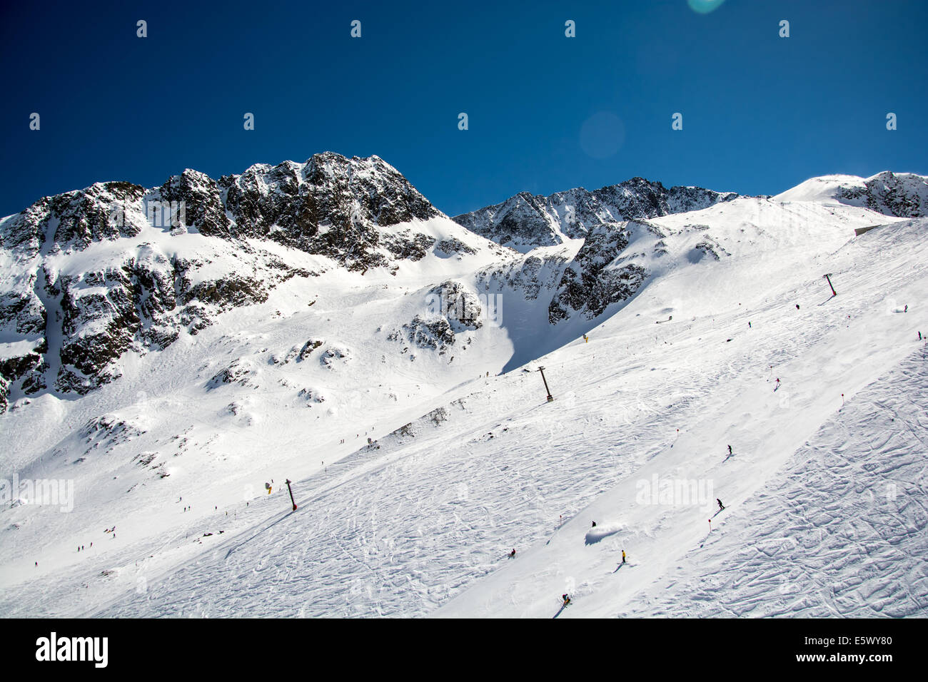 Ski resort of Neustift Stubai glacier Austria Stock Photo - Alamy