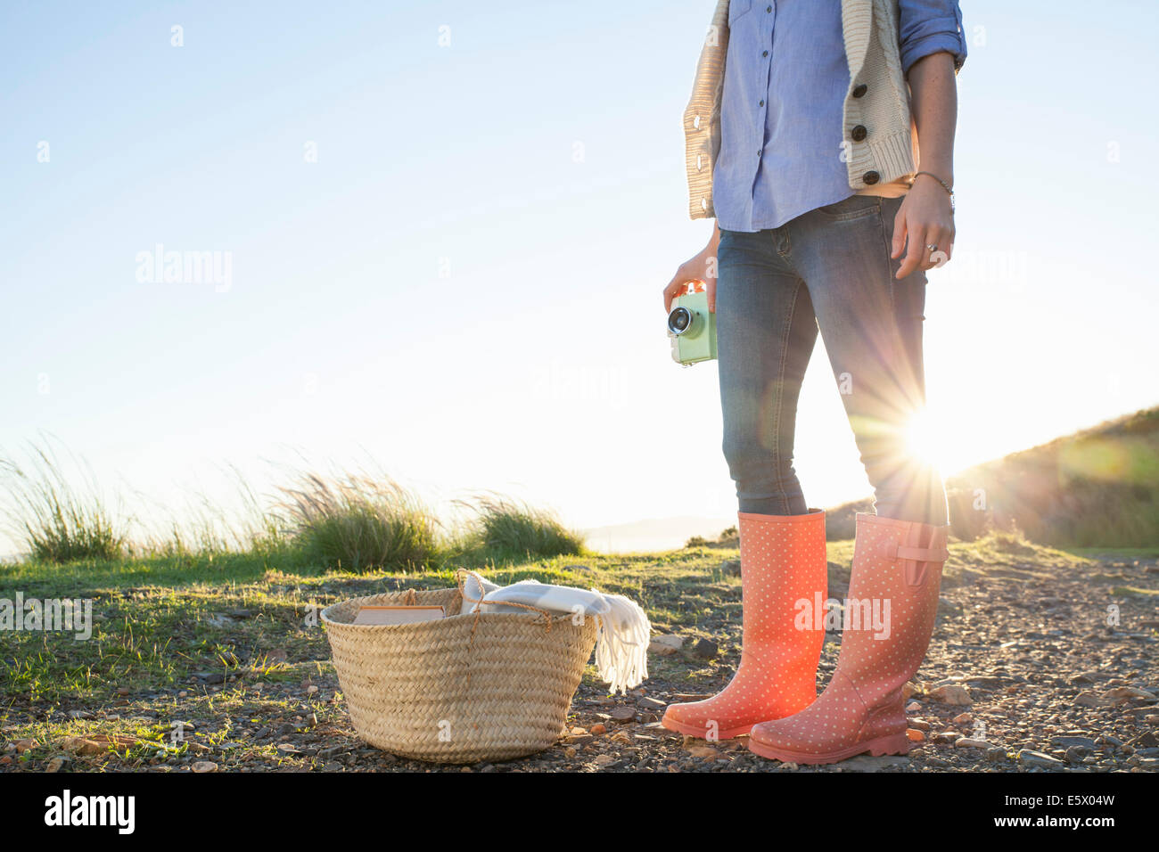 Female in wellies hi-res stock photography and images - Alamy