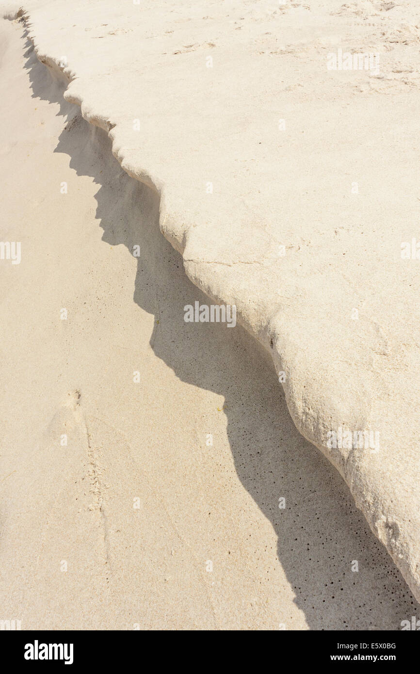 Sand formation on Baltic sea beach near Bialogora, Poland Stock Photo ...