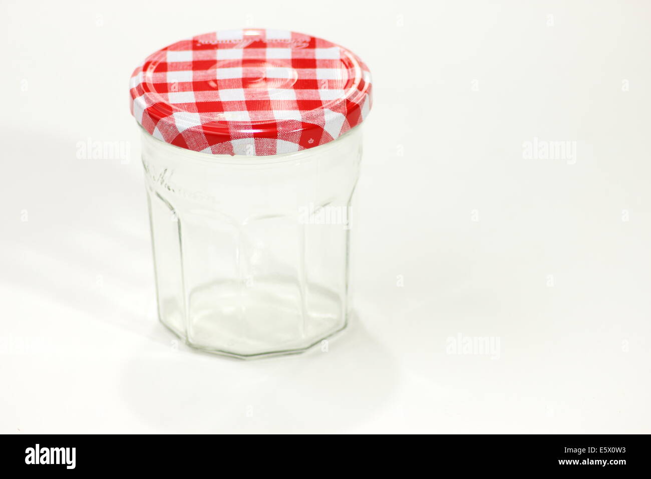 Glass jar (with clipping path (at ALL sizes)) isolated on white ...