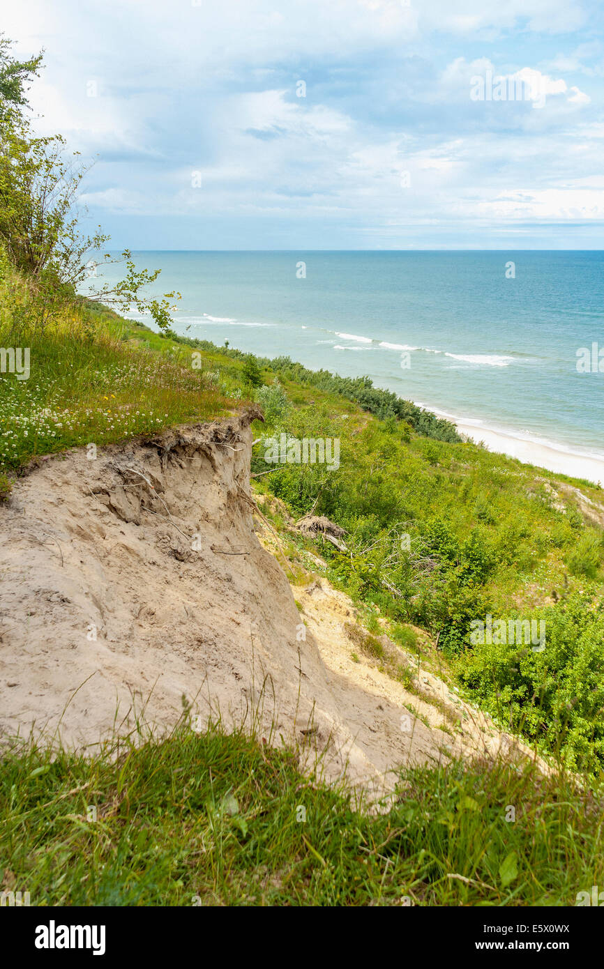 Cliff and beach in Jastrzębia Góra, Poland Stock Photo - Alamy