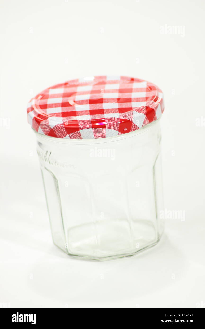 Glass jar (with clipping path (at ALL sizes)) isolated on white ...