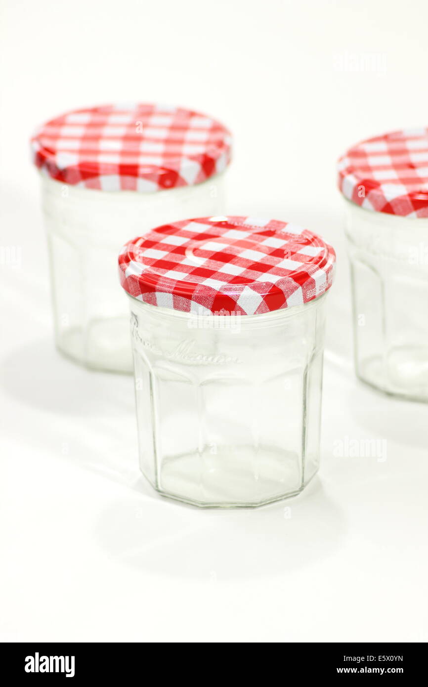 Glass jar (with clipping path (at ALL sizes)) isolated on white ...