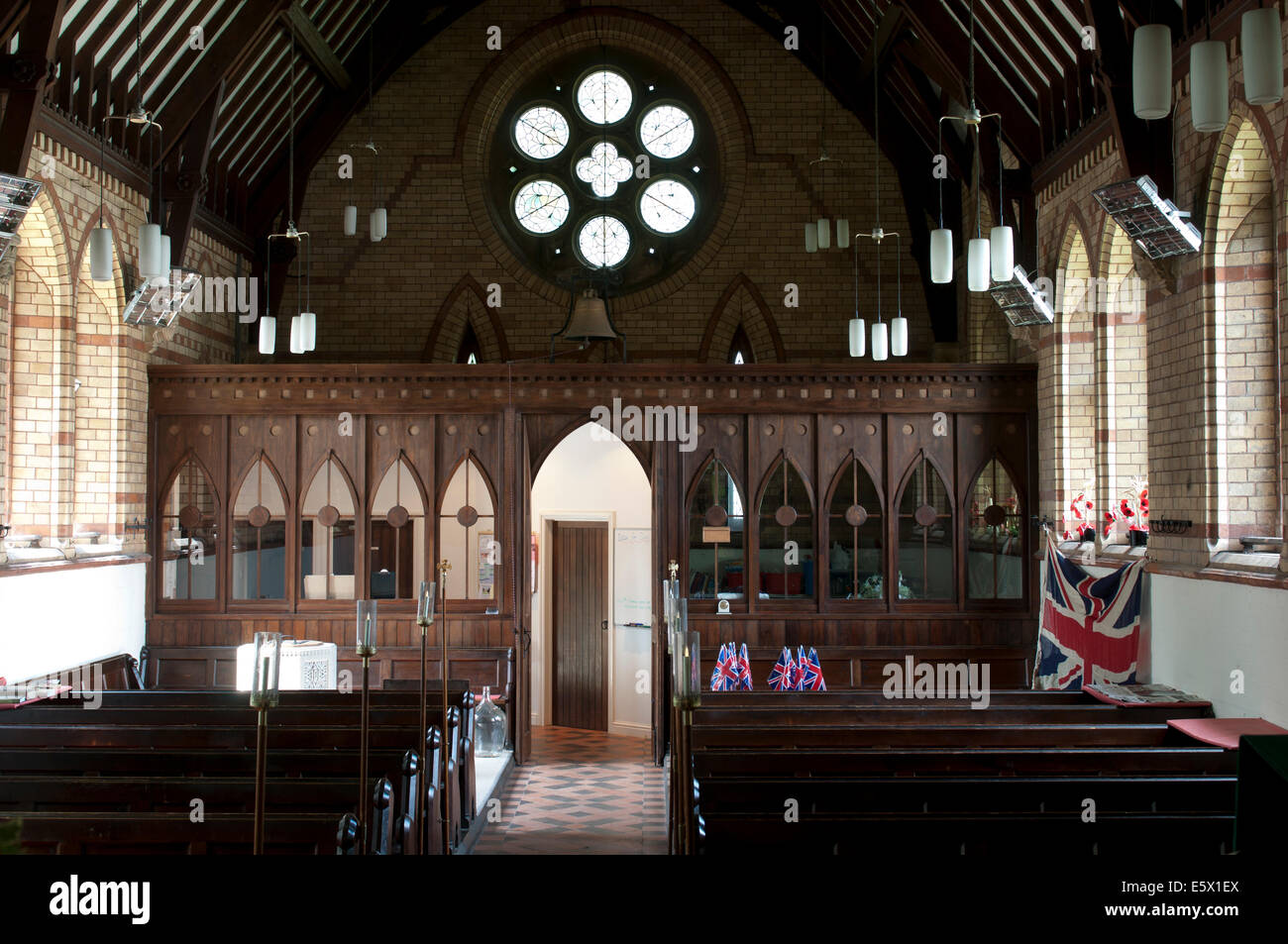 Parish churches inside nave aisle interiors hi-res stock photography ...