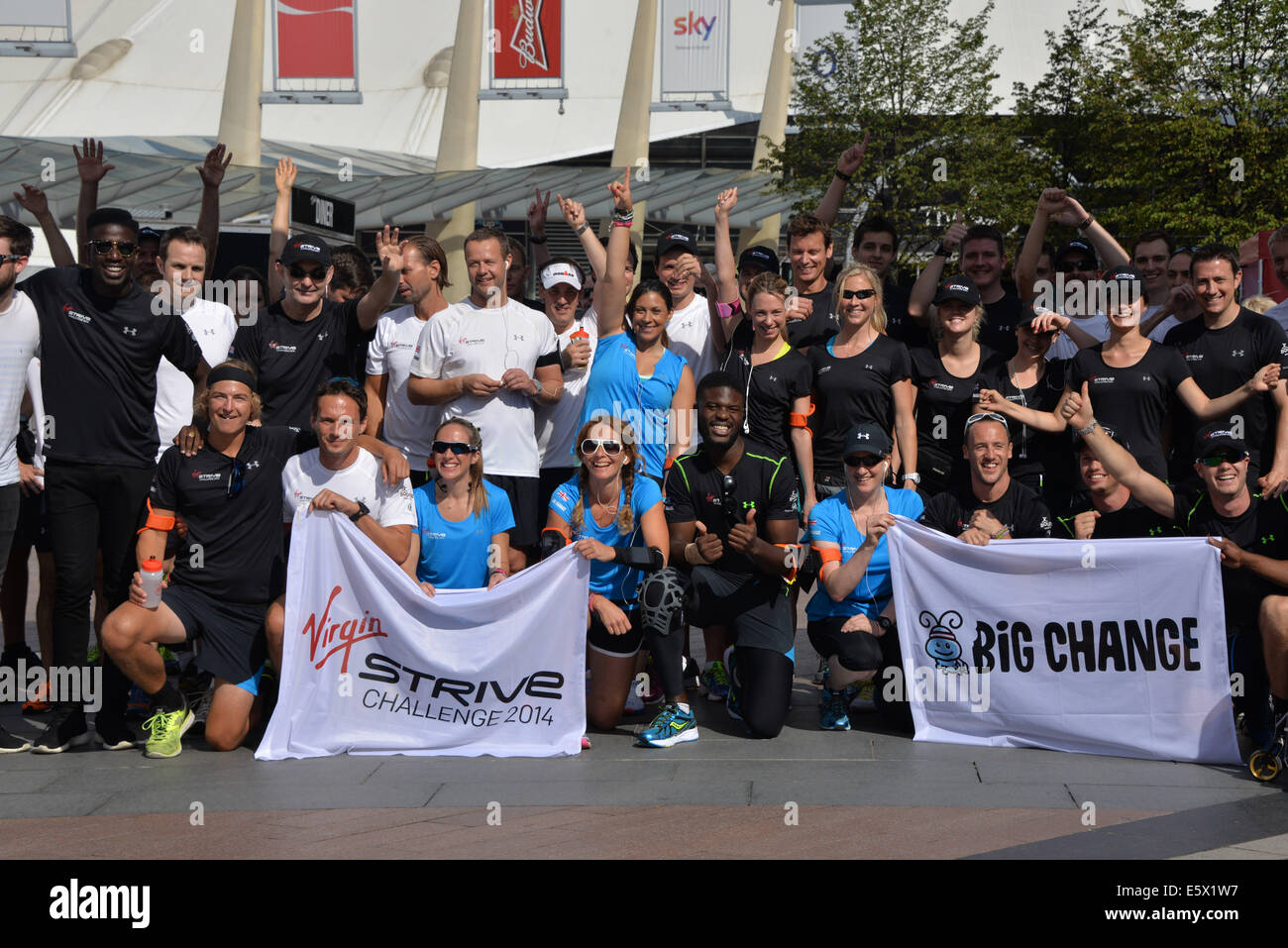 London,England, 7th August 2014 : Virgin STRIVE Challenge - photocall ...