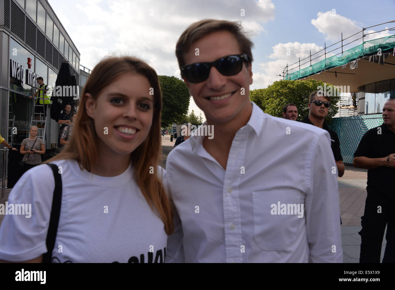 London,England, 7th August 2014 : Princess Beatrice and boyfriend Dave ...