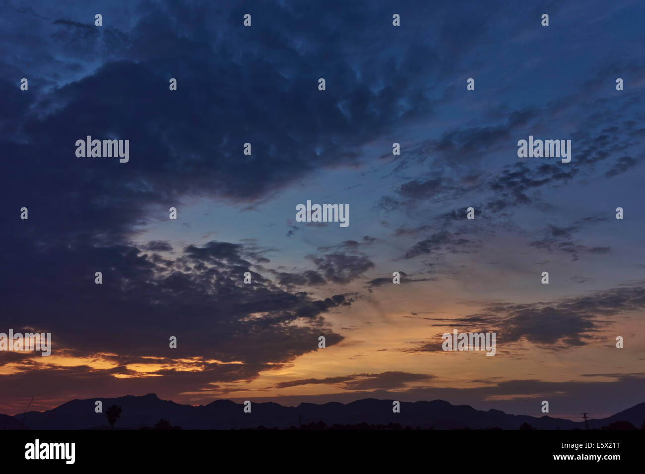Sunset over Alcudia, Majorca, Spain Stock Photo - Alamy