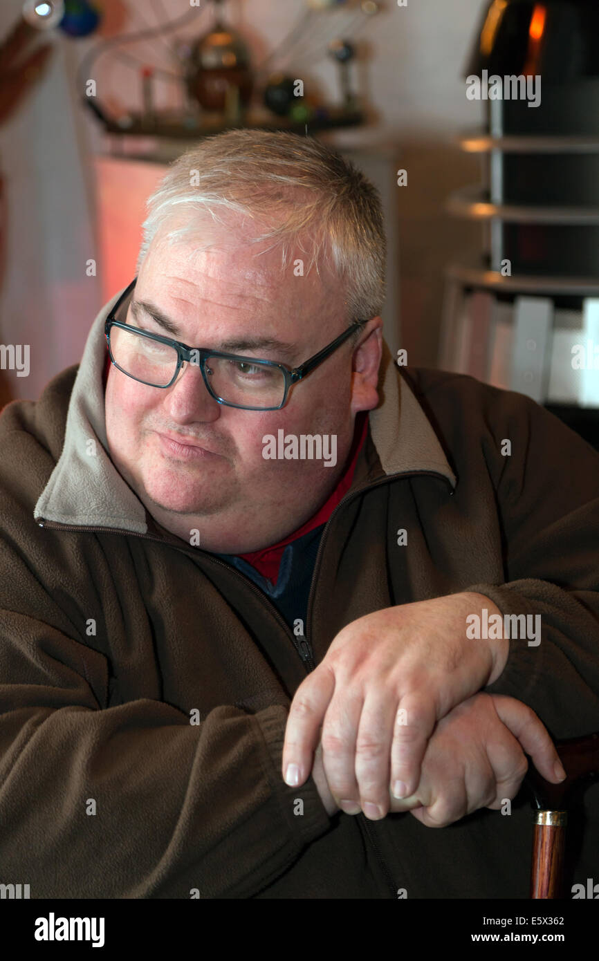 A portrait of the actor Simon Fisher-Becker, taken at the Misty Moon ...
