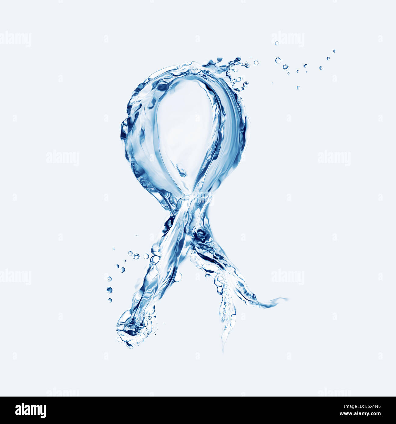 Light blue ribbon for prostate cancer awareness Stock Photo - Alamy