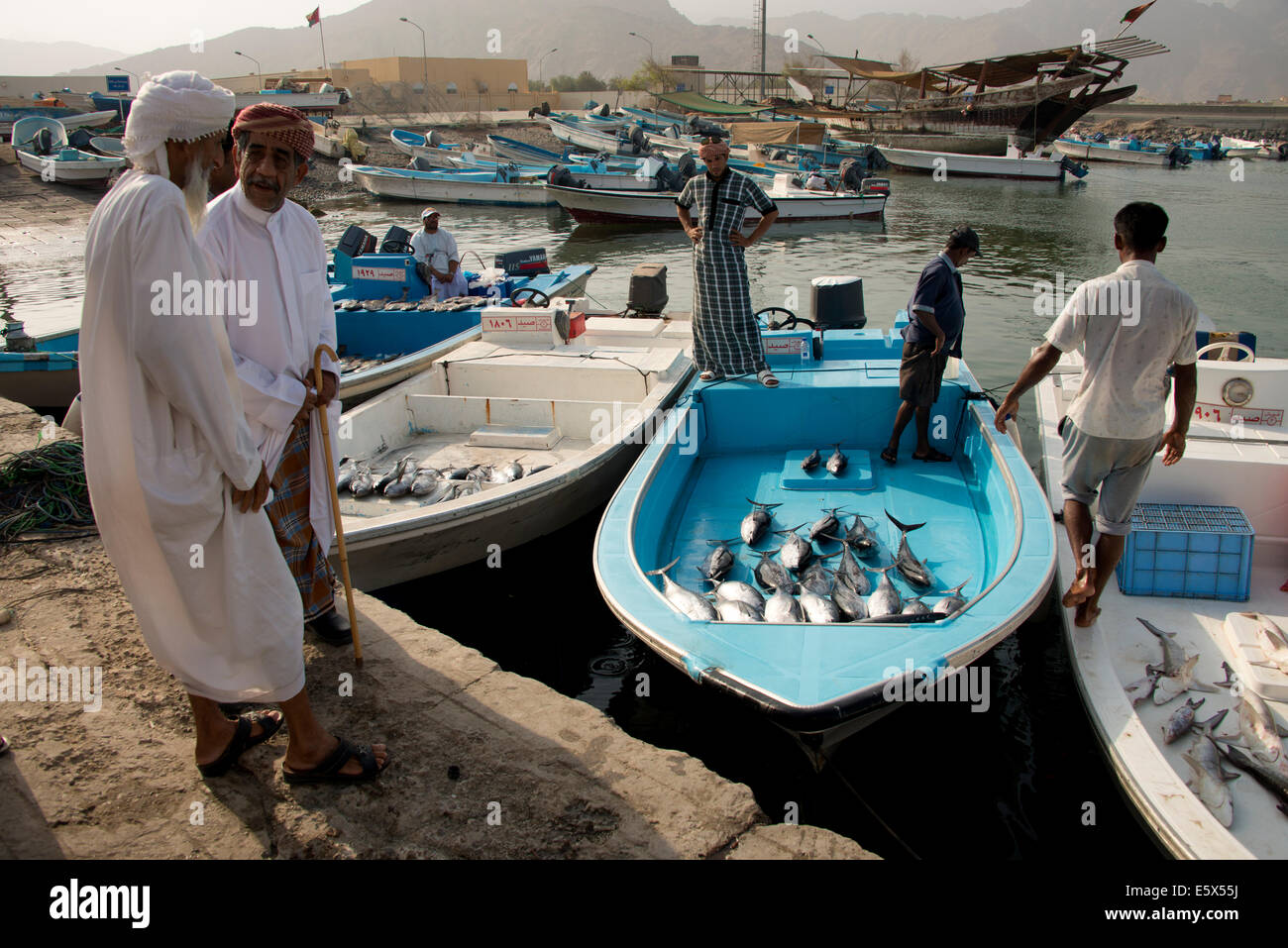 Fish market, Oman Stock Photo - Alamy