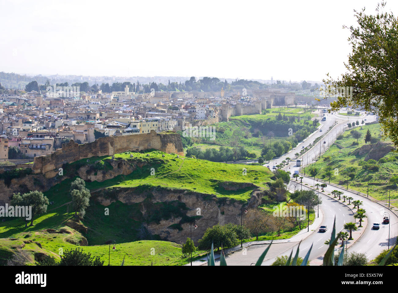 Fez City Skyline looking East and West,Souk,Surrounding Hills,City ...