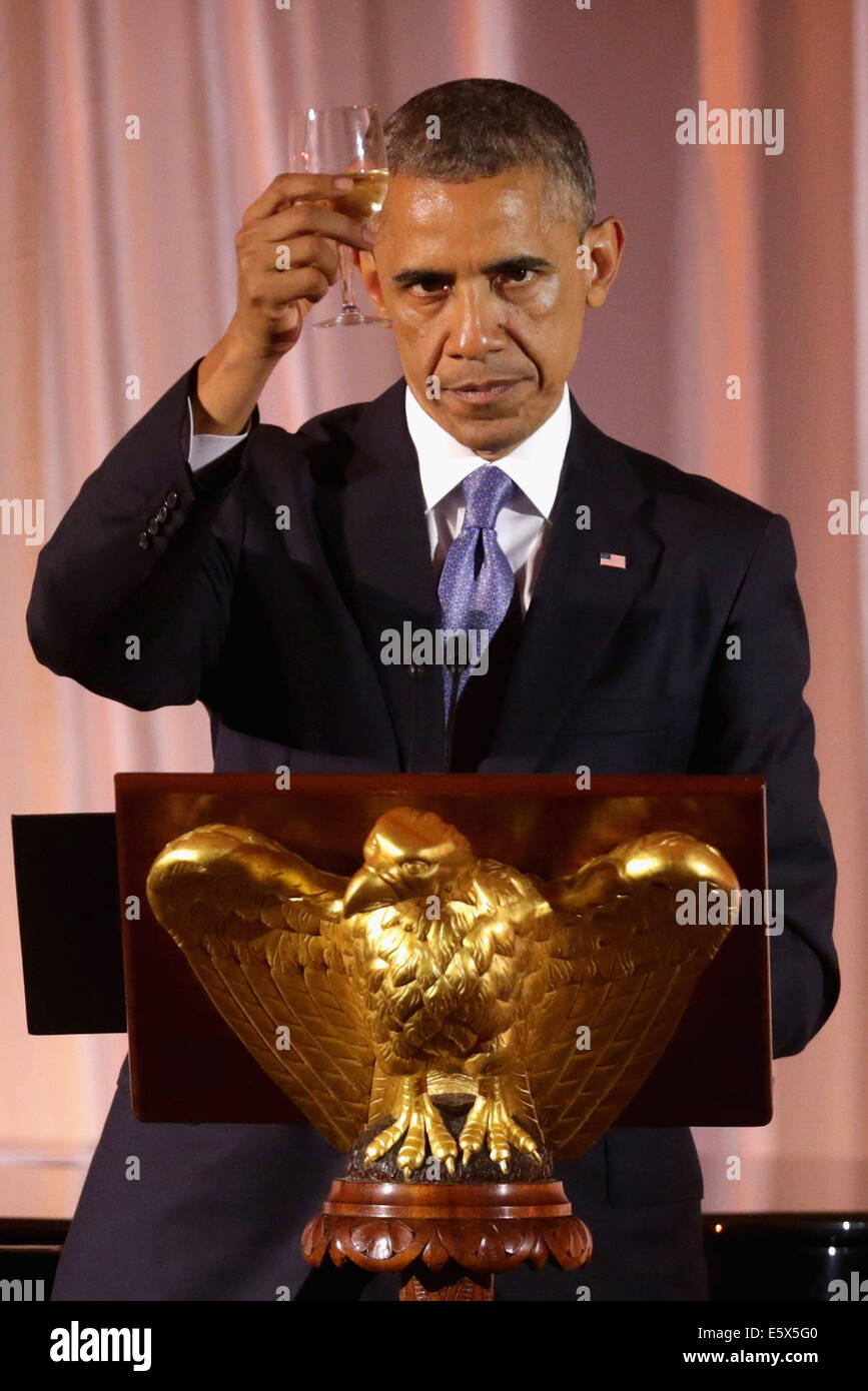 Washington, DC, USA. 5th Aug, 2014. United States President Barack ...