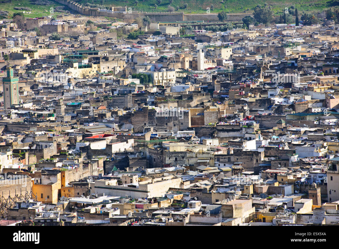 Fez City Skyline looking East and West,Souk,Surrounding Hills,City ...