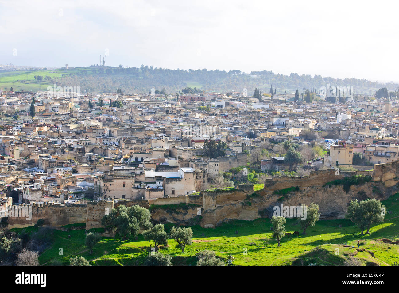 Fez City Skyline looking East and West,Souk,Surrounding Hills,City ...