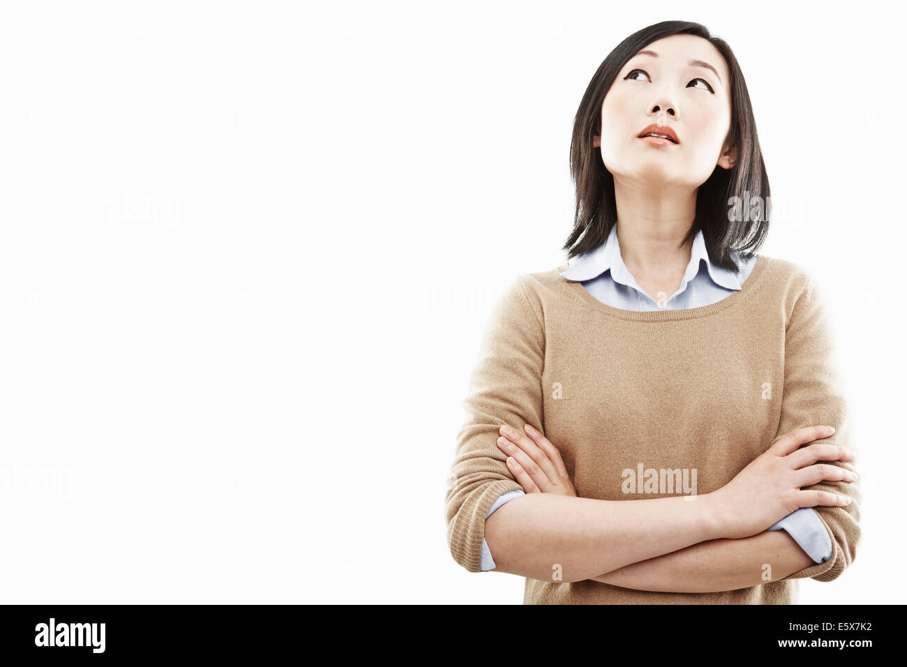 Woman arms folded hi-res stock photography and images - Alamy