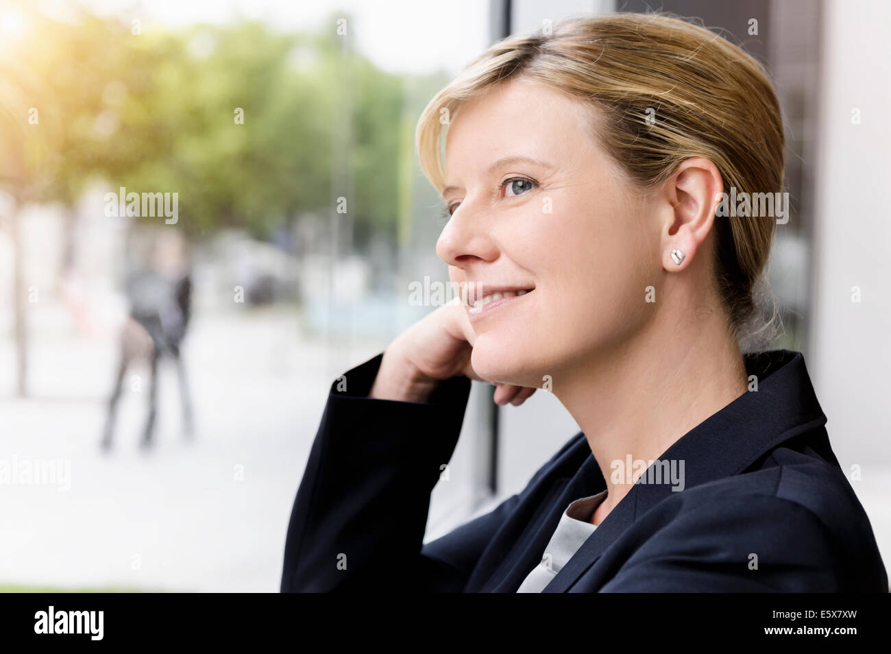 Reflecting on achievement hi-res stock photography and images - Alamy