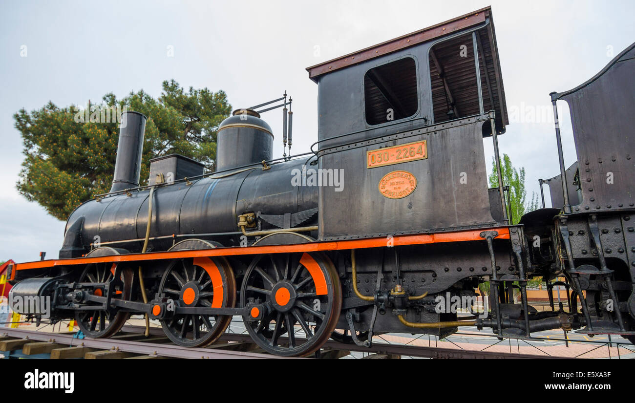 old machine train (1863) Carbon black and red Stock Photo - Alamy