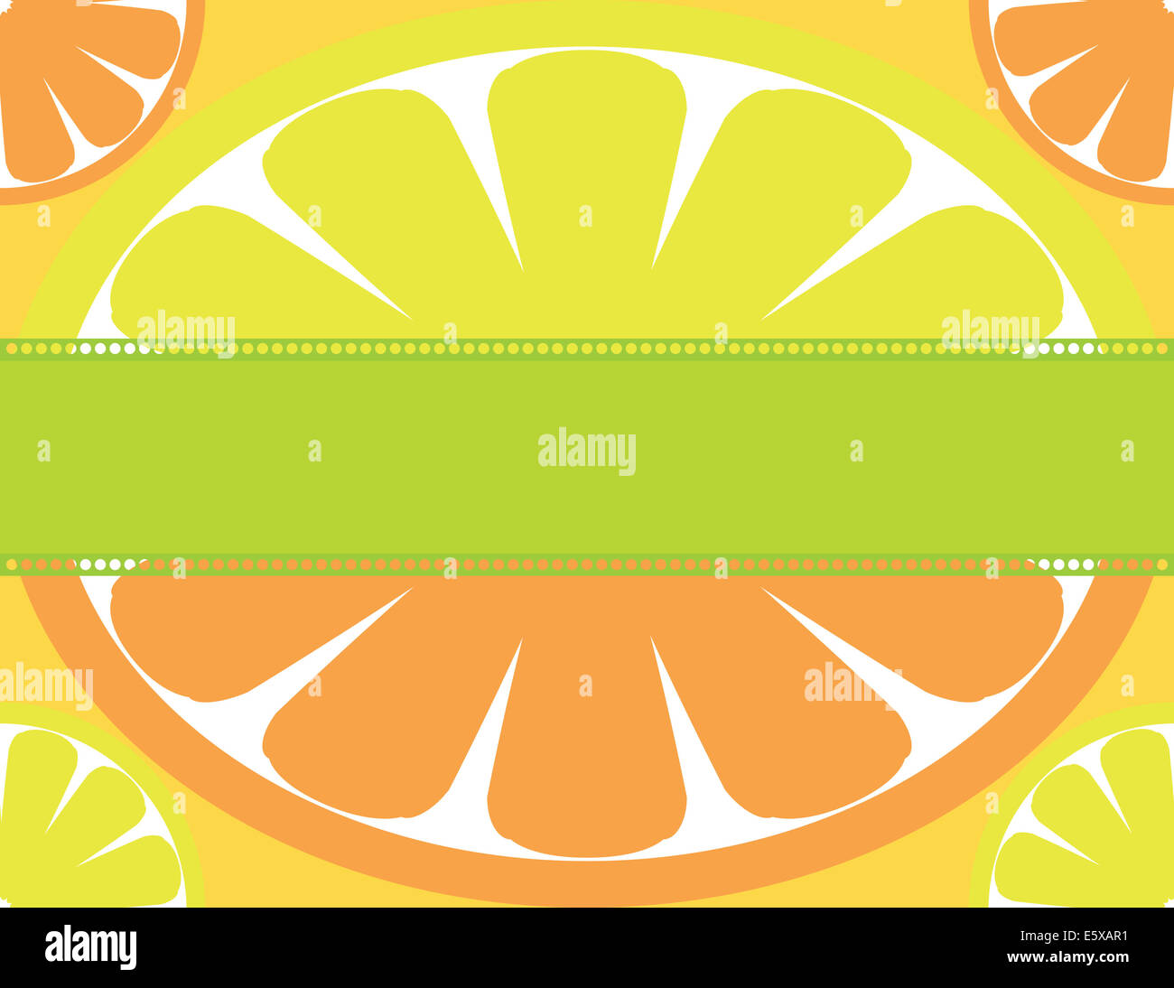 background with lemon, orange and green rebbon Stock Photo - Alamy