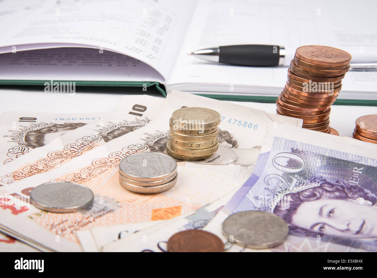 British pound sterling money Stock Photo - Alamy